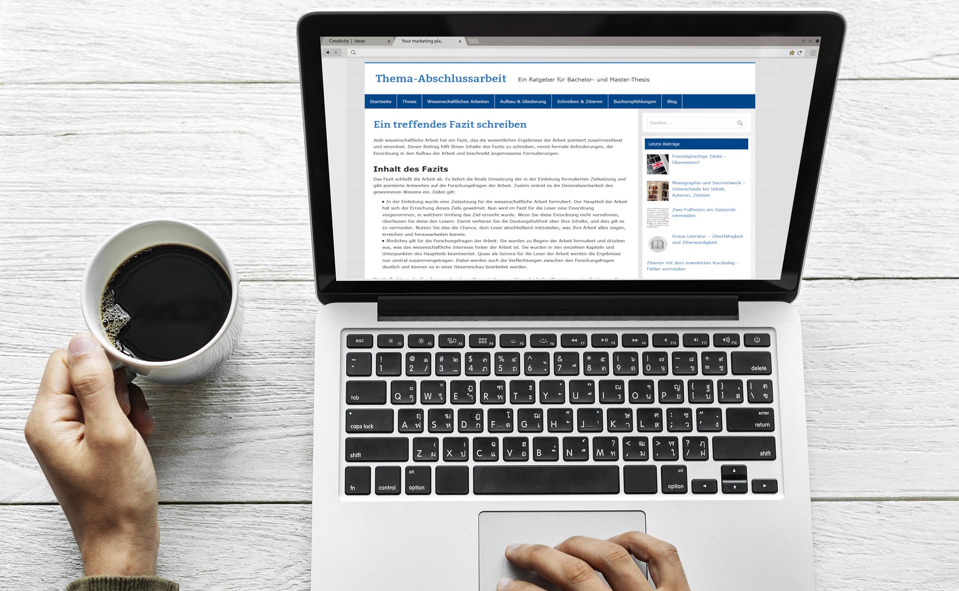 Ein treffendes Fazit schreiben – Thema-Abschlussarbeit